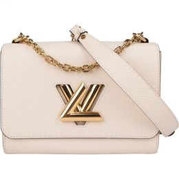 Louis Vuitton Crossbody Bags - Louis Vuitton Epi Leather Twist Crossbody Bag - Gr. unisize - in Wei&szlig; - f&uuml;r Damen