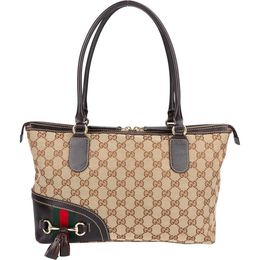 Gucci Crossbody Bags - Gucci GG Monogram Horsebit Handbag - Gr. unisize - in Bunt - f&uuml;r Damen