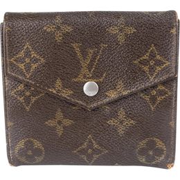 Louis Vuitton Portemonnaie - Louis Vuitton Canvas Monogram Elise Wallet - Gr. unisize - in Braun - f&uuml;r Damen