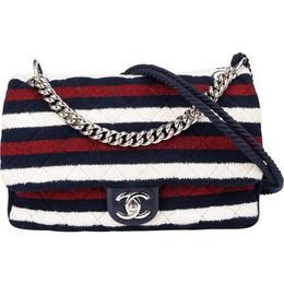 Chanel Crossbody Bags - Chanel Limited Multicolor Jersey Single Flap Cross - Gr. unisize - in Blau - f&uuml;r Damen