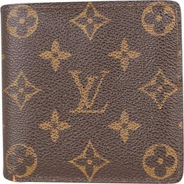 Louis Vuitton Portemonnaie - Louis Vuitton Canvas Monogram Marco Wallet - Gr. unisize - in Braun - f&uuml;r Damen