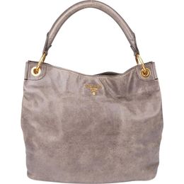 Prada Crossbody Bags - Prada Fumo Leather Vitello Handbag - Gr. unisize - in Bunt - f&uuml;r Damen