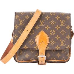 Louis Vuitton Crossbody Bags - Louis Vuitton Canvas Monogram Cartouchiere MM Cros - Gr. unisize - in Bunt - f&uuml;r Damen