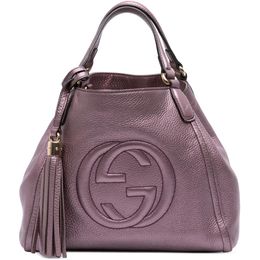 Gucci Hobo Bags - Small Metallic Leather Soho Satchel - Gr. unisize - in Orange - f&uuml;r Damen