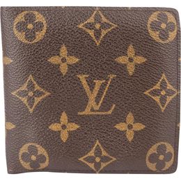 Louis Vuitton Portemonnaie - Louis Vuitton Canvas Monogram Marco Wallet - Gr. unisize - in Braun - f&uuml;r Damen