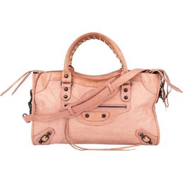 Balenciaga Crossbody Bags - Balenciaga Pink Leather City Handbag - Gr. unisize - in Gold - f&uuml;r Damen
