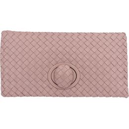 Bottega Veneta Crossbody Bags - Bottega Veneta Intrecciato Leather Turnlock Clutch - Gr. unisize - in Gold - f&uuml;r Damen