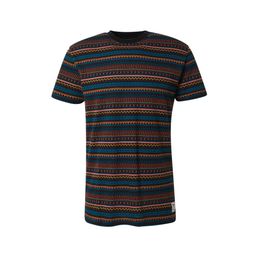 Iriedaily T-Shirt 'Chop Chop' Herren Gr&ouml;&szlig;e XXL blau / orange / schwarz