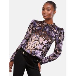 Lipsy Bluse Damen Gr&ouml;&szlig;e XXXL lavendel / puder / schwarz