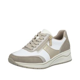 Rieker Sneaker Damen Gr&ouml;&szlig;e 37 gold / grau / schlammfarben / wei&szlig;