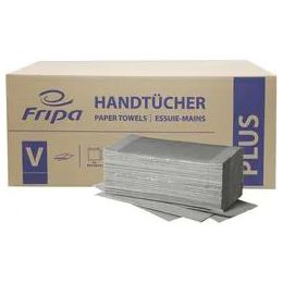 Fripa Papierhandt&uuml;cher Plus L V-Falz, 25x23 cm, 1-lagig, Recycling 1 Karton = 5000 T&uuml;cher
