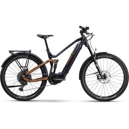 Haibike Adventr SE 720 Wh E-Bike Fully 29" purple/cognac gl&auml;nzend L/47 cm | Dienstrad-Leasing m&ouml;glich