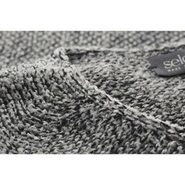 Seldom Herrenpullover Seamless S Hellgrau-Schwarz