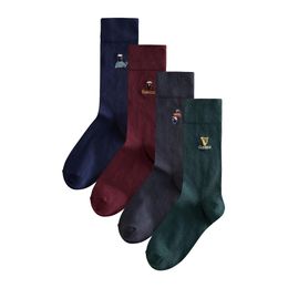next Socken Herren Gr&ouml;&szlig;e 39/42.5 dunkelblau / dunkelgrau / tanne / weinrot