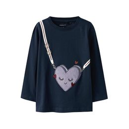 name it Shirt 'NMFTELIA' M&auml;dchen Gr&ouml;&szlig;e 98 navy / helllila / dunkelrot / wei&szlig;