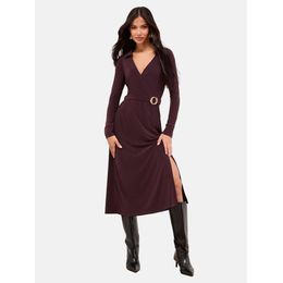Lipsy Kleid Damen Gr&ouml;&szlig;e 44 weinrot Winterkleid