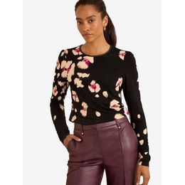 love & roses Bluse Damen Gr&ouml;&szlig;e 5XL beige / orange / schwarz