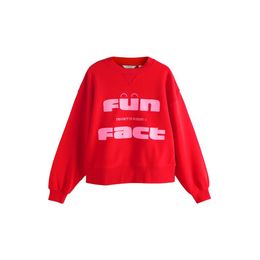 next Sweatshirt 'Fun Fact' female Red size L