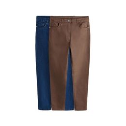 The Set Jeans Damen Gr&ouml;&szlig;e 37/38 blue denim / karamell