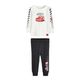 next Schlafanzug Jungen Gr&ouml;&szlig;e 110 creme / rot / schwarz