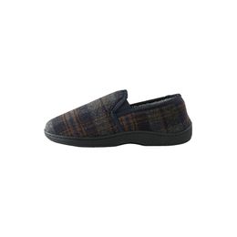 next Hausschuh Herren Gr&ouml;&szlig;e 44.5 navy / cognac / grau