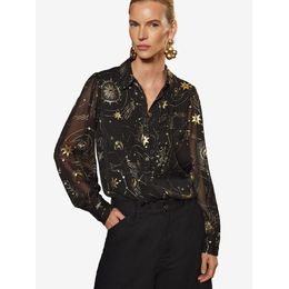 love & roses Bluse Damen Gr&ouml;&szlig;e S gold / schwarz