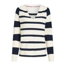 Tommy Hilfiger Pullover Damen Größe M navy / weiß