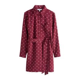 next Kleid Damen Gr&ouml;&szlig;e 42 cranberry / wei&szlig; Winterkleid
