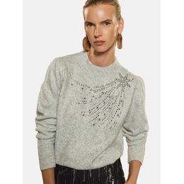 love & roses Pullover Damen Gr&ouml;&szlig;e S grau / silber