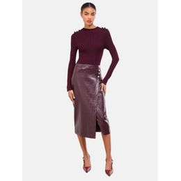 Lipsy Kleid Damen Größe 46 burgunder Winterkleid