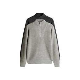 The Set Pullover Herren Gr&ouml;&szlig;e XXL grau / schwarz