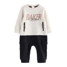 Baker by Ted Baker Strampler Jungen Gr&ouml;&szlig;e 80 beige / creme / schwarz