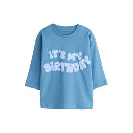 next Shirt Jungen Gr&ouml;&szlig;e 80 royalblau / himmelblau