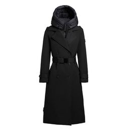 Khujo Mantel 'Elena' Damen Gr&ouml;&szlig;e One Size schwarz Wintermantel