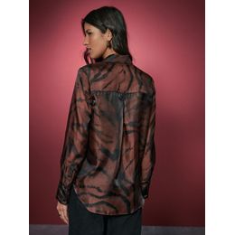 next Bluse Damen Gr&ouml;&szlig;e 4XL braun / schwarz