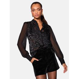 Lipsy Blouse 'Burnout' female Black size 16