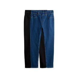 The Set Jeggings Damen Gr&ouml;&szlig;e 34 dunkelblau / schwarz