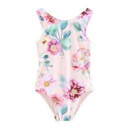 next Swimsuit girl Pink size 9-12 mths
