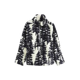 next Fleece Jacket female Black, White size M
