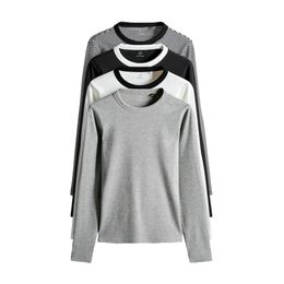 The Set Shirt Damen Gr&ouml;&szlig;e M stone / schwarz / wei&szlig;