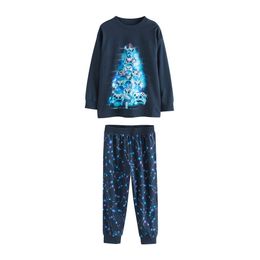 next Pyjama Jungen Gr&ouml;&szlig;e 176 navy / azur