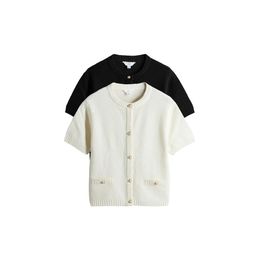 The Set Knit Cardigan female Black, White size M
