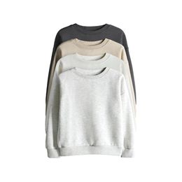 The Set Sweatshirt M&auml;dchen Gr&ouml;&szlig;e 134 beige / grau / dunkelgrau
