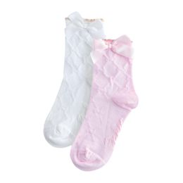 Baker by Ted Baker Socken M&auml;dchen Gr&ouml;&szlig;e 23/26 rosa / wei&szlig;