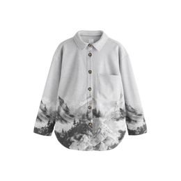 next Bluse Damen Gr&ouml;&szlig;e S anthrazit / hellgrau