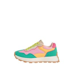 love & roses Sneaker Damen Gr&ouml;&szlig;e 36 goldgelb / gr&uuml;n / pink / rosa