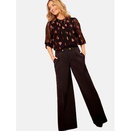 love & roses Bluse Damen Gr&ouml;&szlig;e XXL dunkelpink / schwarz