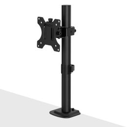 Lindy 40709 Einzelne feste Display-Halterung - Schwarz - Befestigen eines einzelnen Monitors an einer Arbeitsstation