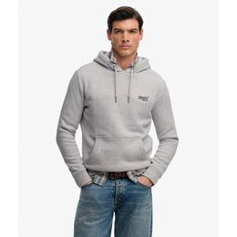 Superdry Herren Baumwolle Logo Stickerei Vintage Kapuzenpullover, Hellgrau - Gr&ouml;&szlig;e: L 10406065019325WB003