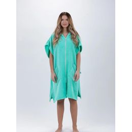 Pacifique Sud Sport-Bademantel 'Surf Rosa' Damen Gr&ouml;&szlig;e M/L aqua